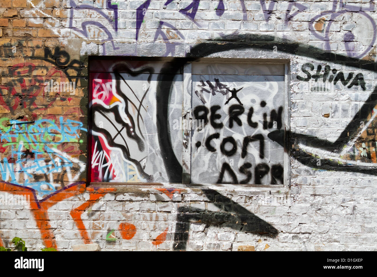 Typical Graffiti in Berlin Friedrichshain, Germany Stock Photo - Alamy