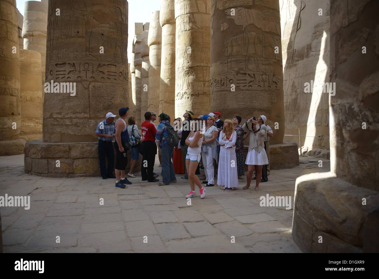 The Winter Solstice sunrise alignment at Karnak Temple where dawn ...