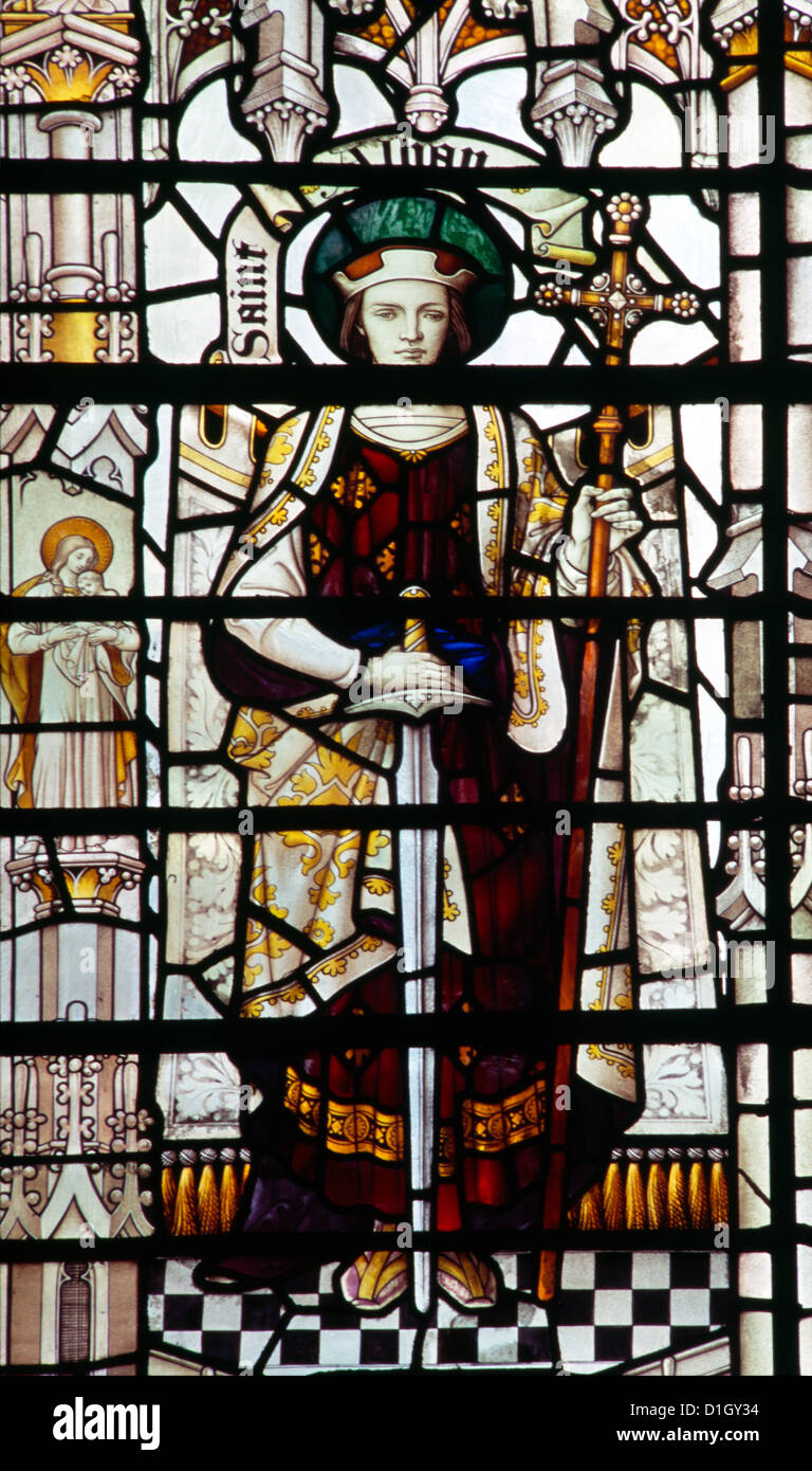 Salisbury Wiltshire England Salisbury Cathedral St Alban Stained Glass ...