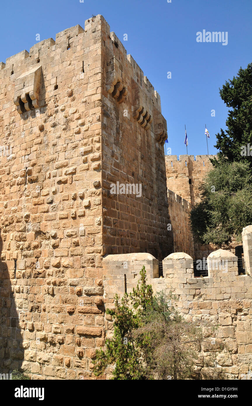 King David tower in old city of Jerusalem Stock Photo - Alamy