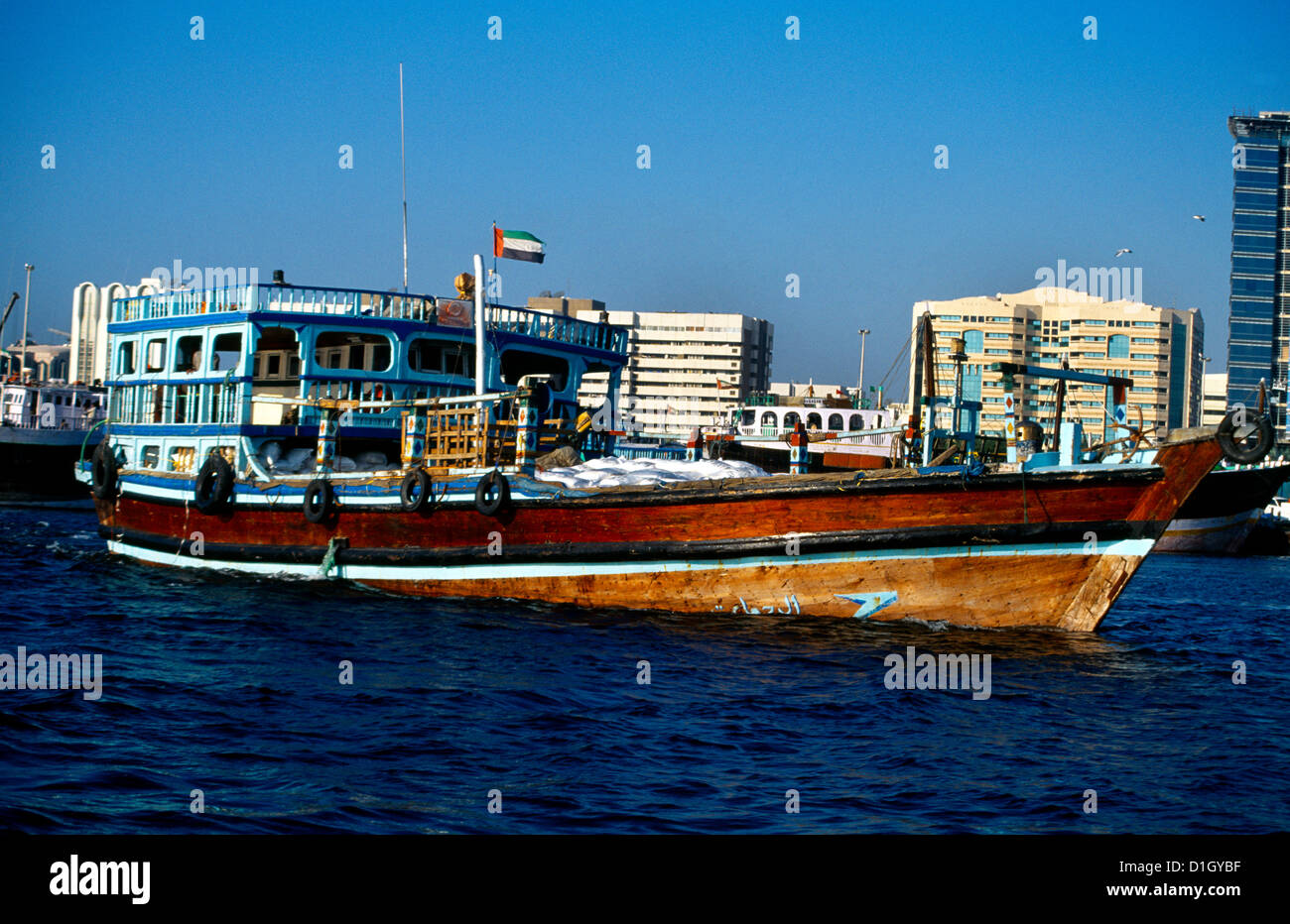 Dhow Dubai Creek Dubai UAE Stock Photo - Alamy