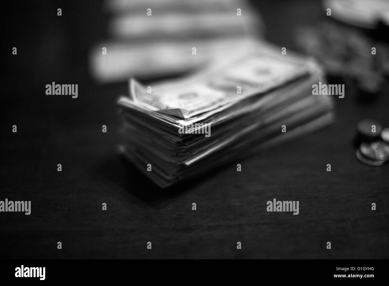 Bills pile Black and White Stock Photos & Images - Alamy