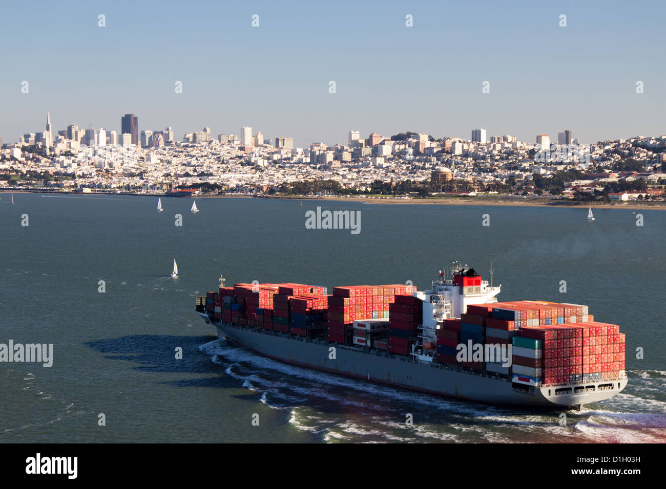 Container Ship in the San Francisco Bay Stock Photo - Alamy