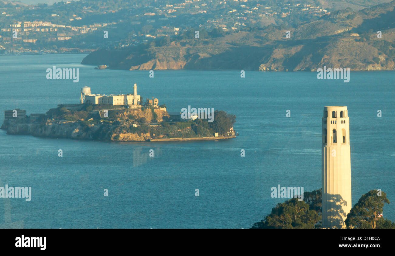 Alcatraz water tower hi-res stock photography and images - Alamy