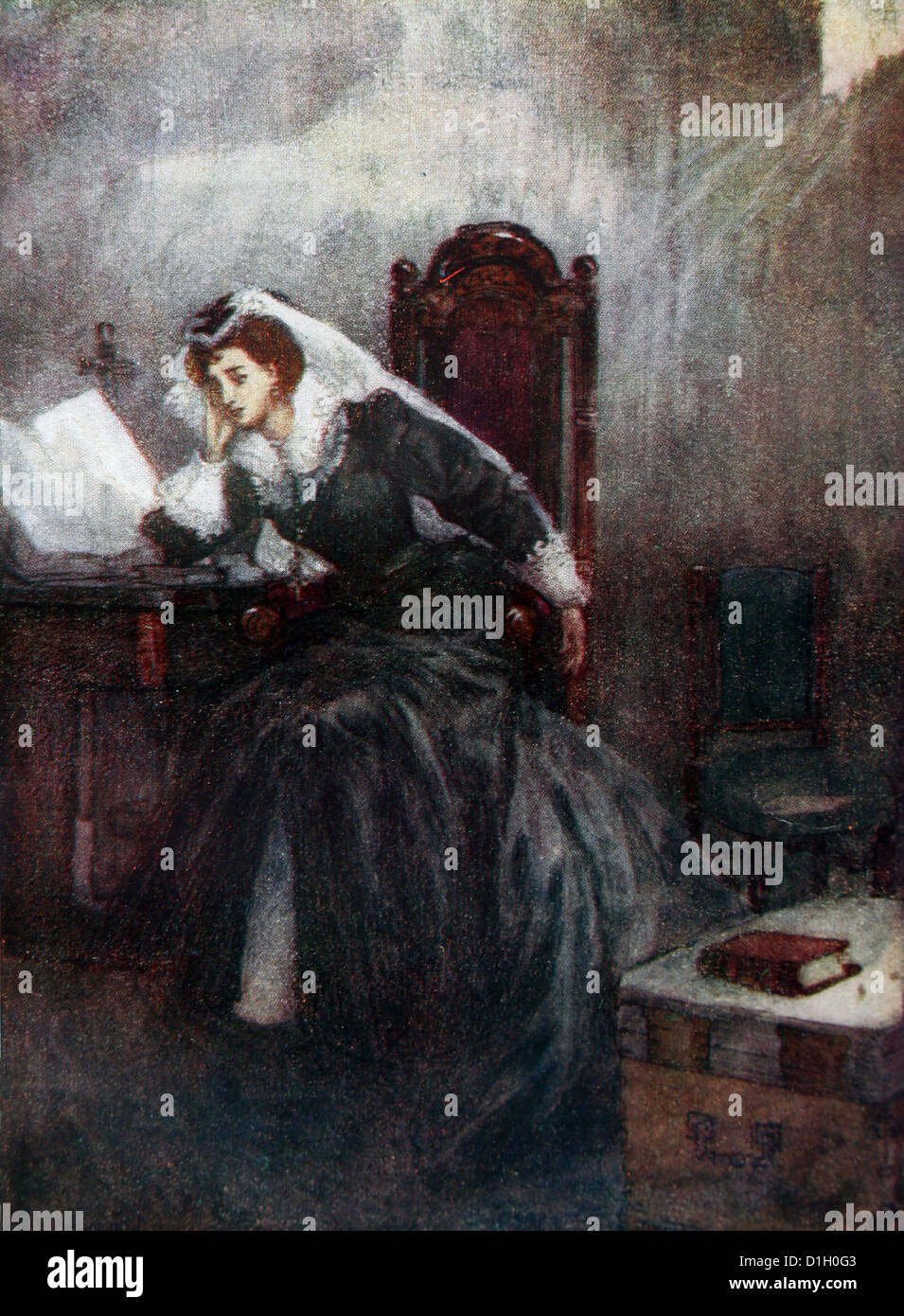 Illustration Of Mary Queen Of Scots In Prison For 19 Years In Castle ...