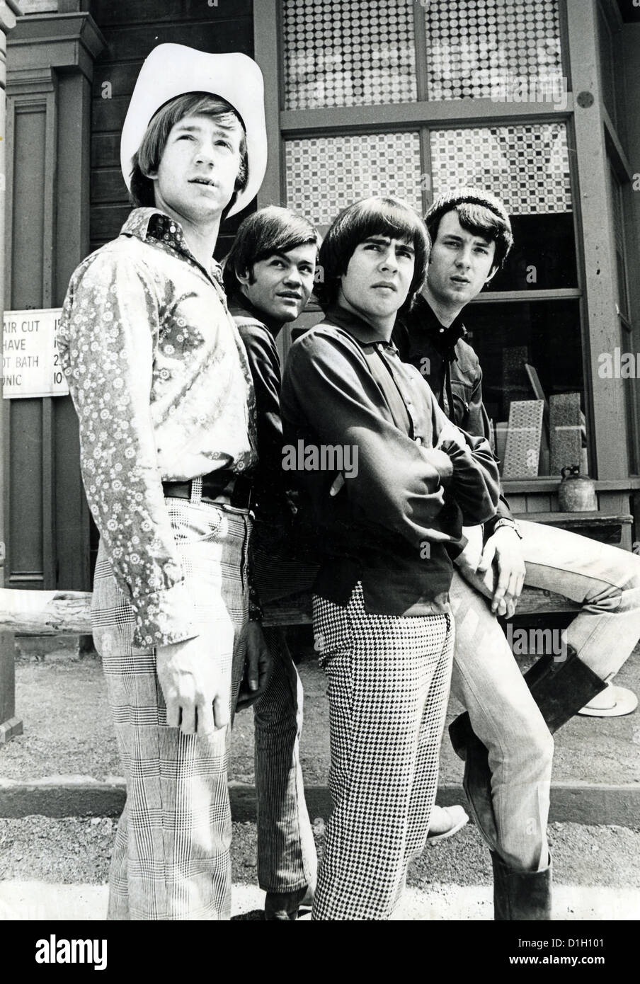 THE MONKEES Pop group in 1966. From l: Pete Tork, Mickey Dolenz, Davy ...