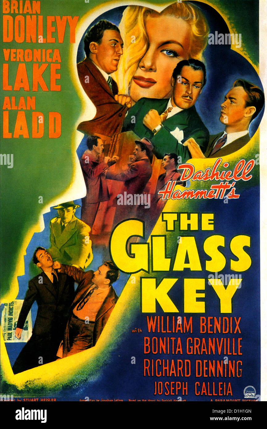 The Glass Key Poster For 1942 Paramount Film With Alan Ladd And