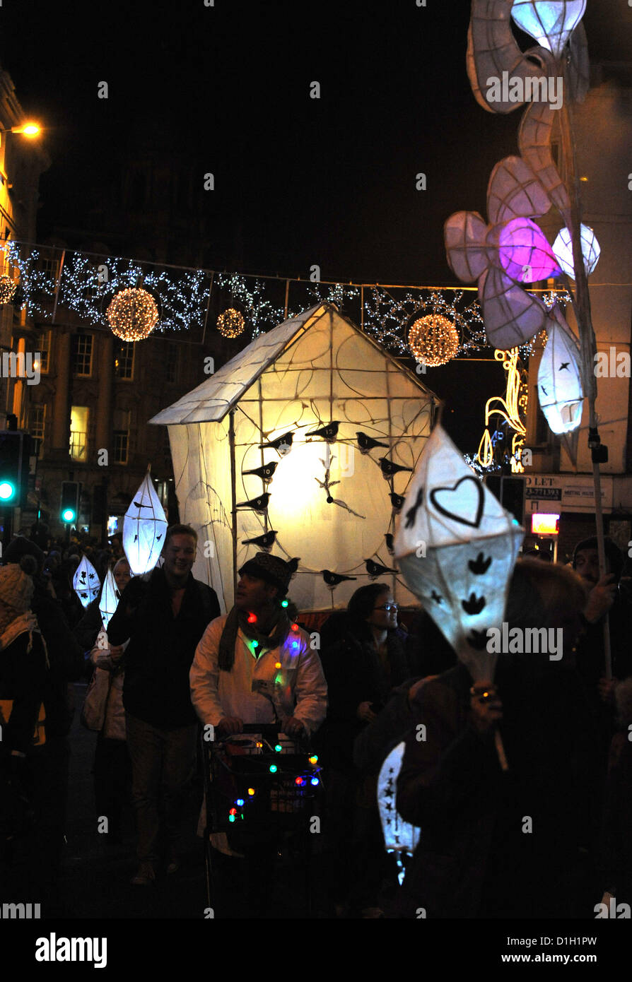The Burning the Clocks procession to celebrate the winter solstice ...