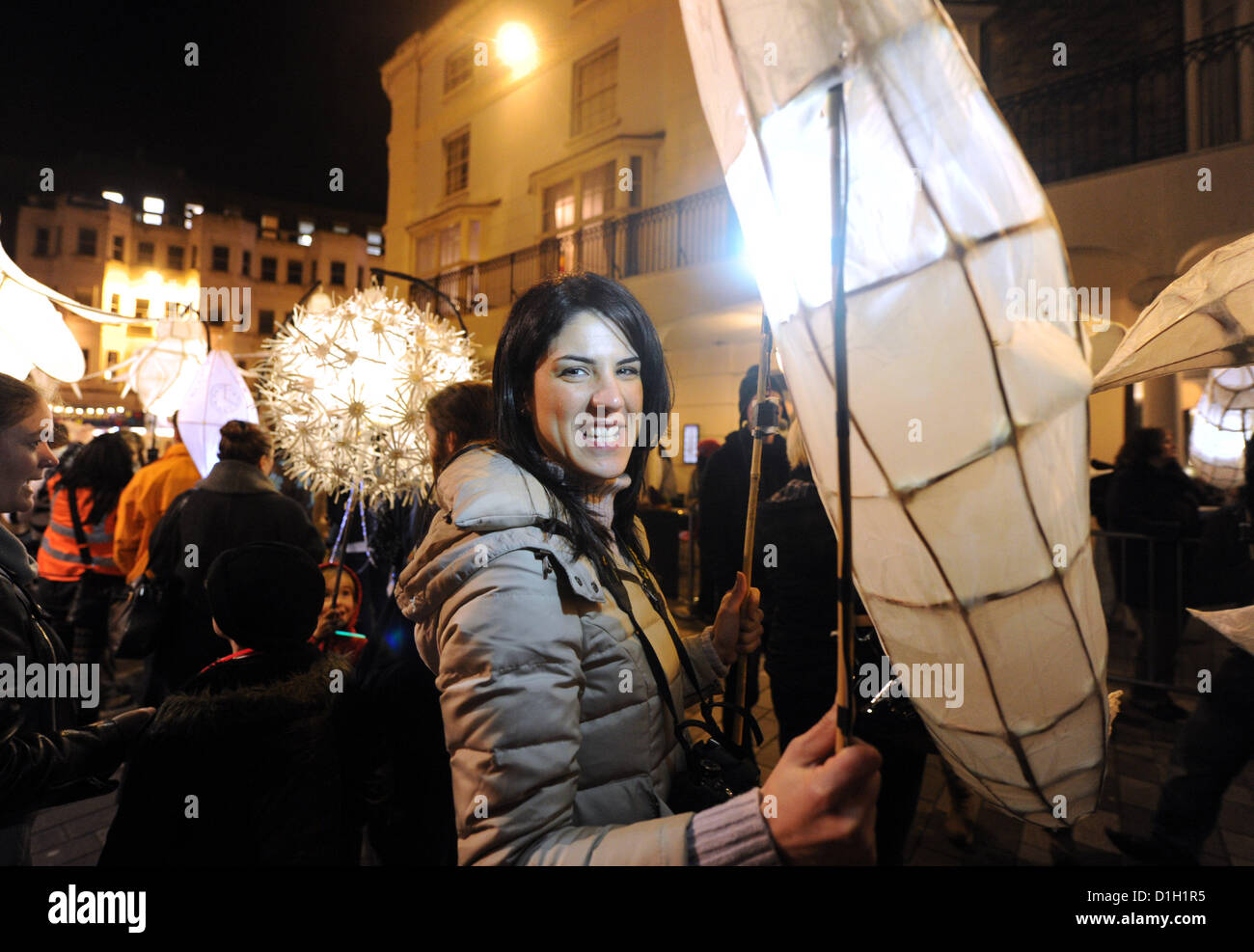 The Burning the Clocks procession to celebrate the winter solstice ...