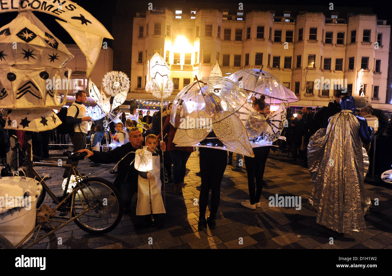 The annual Burning the Clocks took place in Brighton tonight to ...
