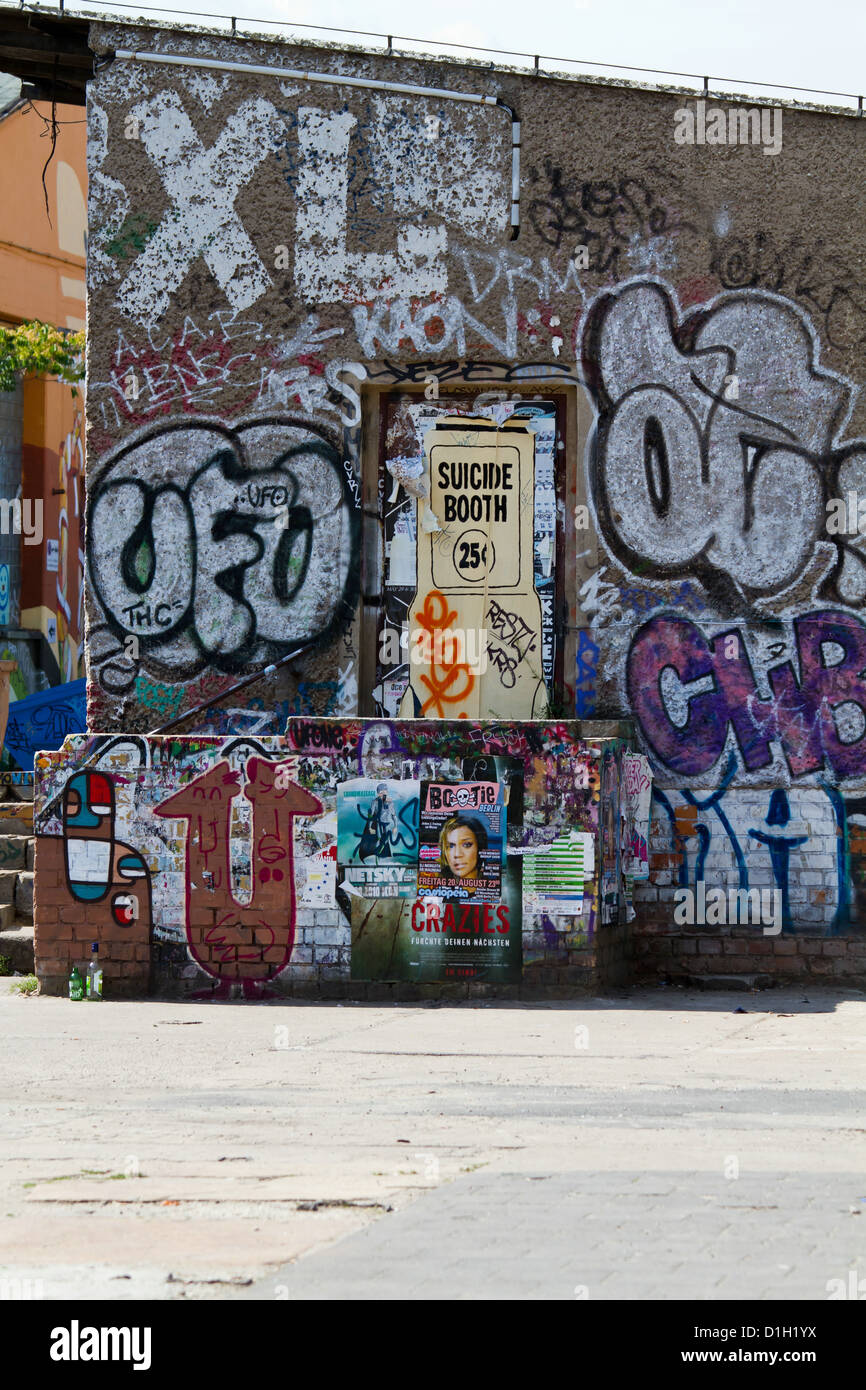 Typical Graffiti in Berlin Friedrichshain, Germany Stock Photo - Alamy