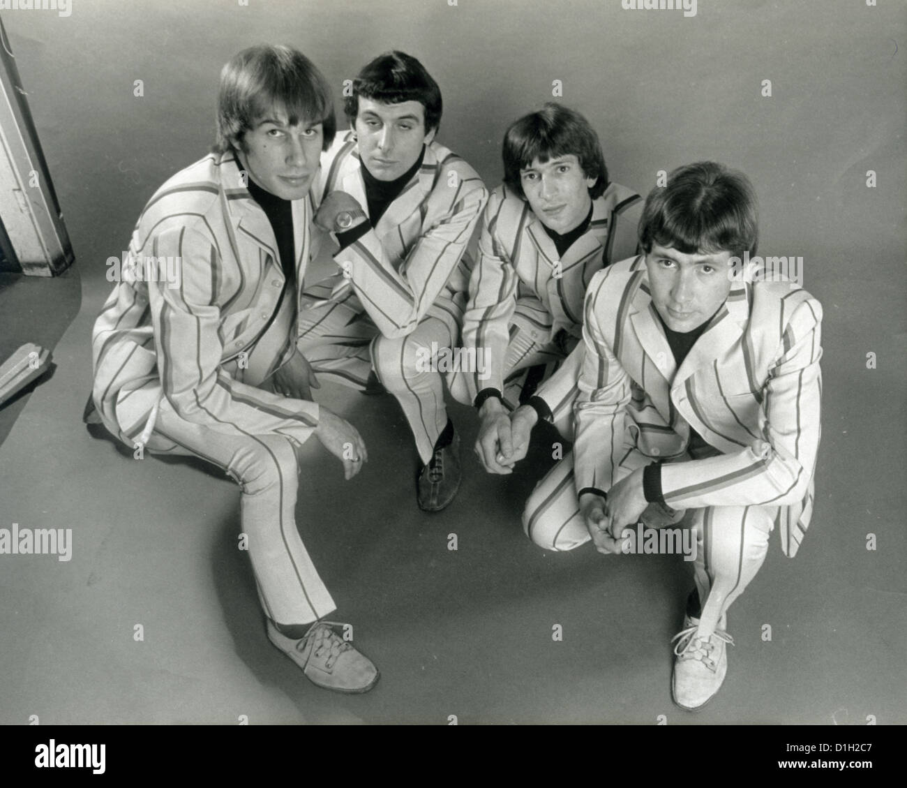 THE TROGGS UK pop group in May1966. From l: Chris Britton, Pete Staples ...