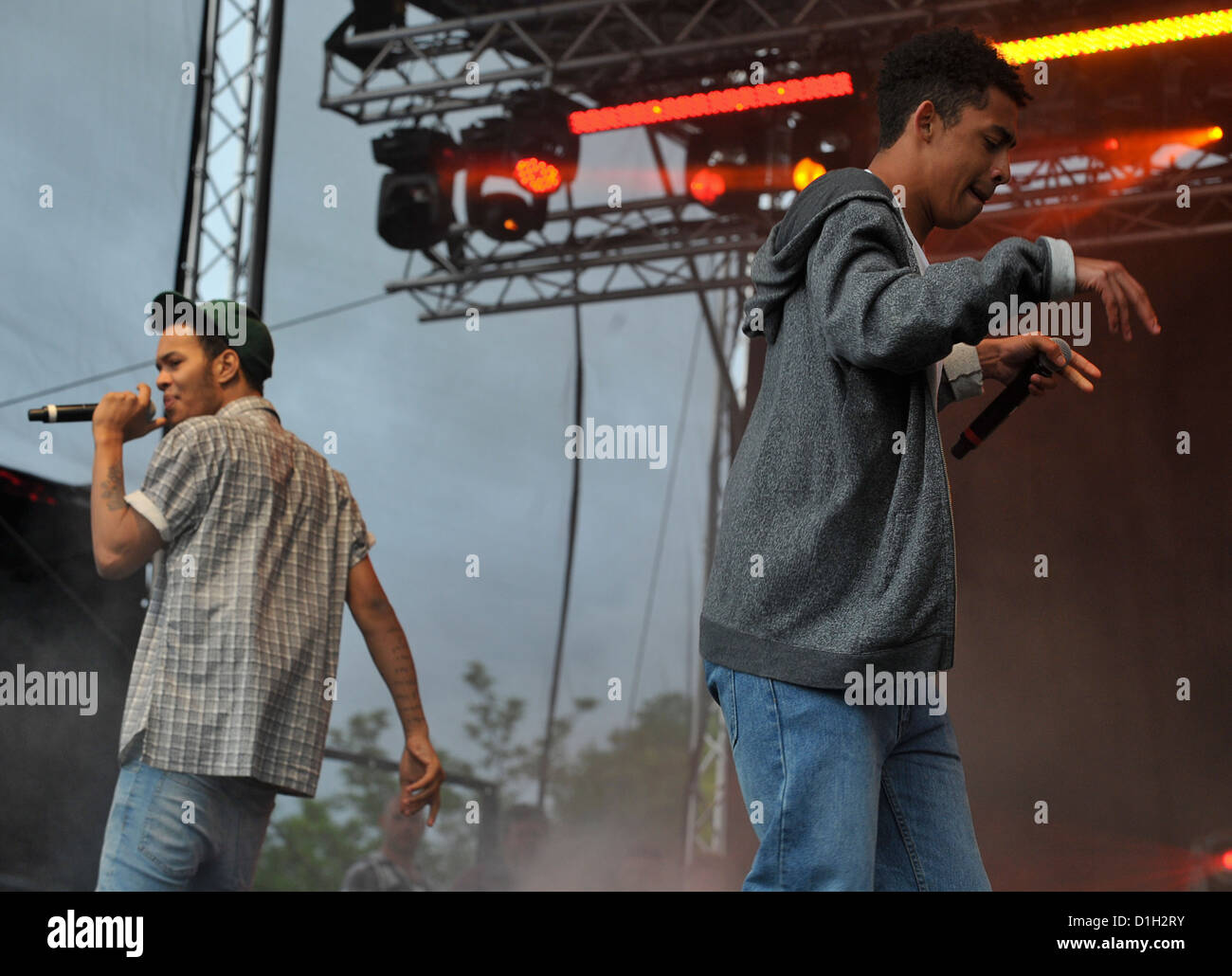 Rizzle Kicks are an English hip hop duo from Brighton Stock Photo - Alamy