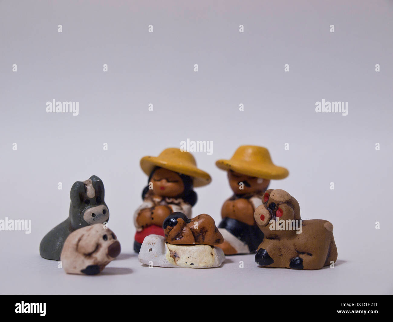 Mexican pottery crib Stock Photo - Alamy