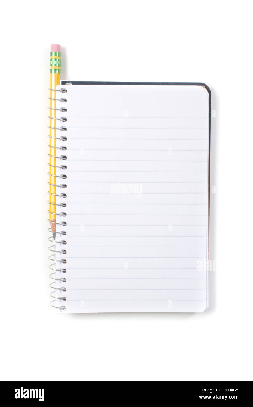 Isolated school data file page Cut Out Stock Images & Pictures - Alamy