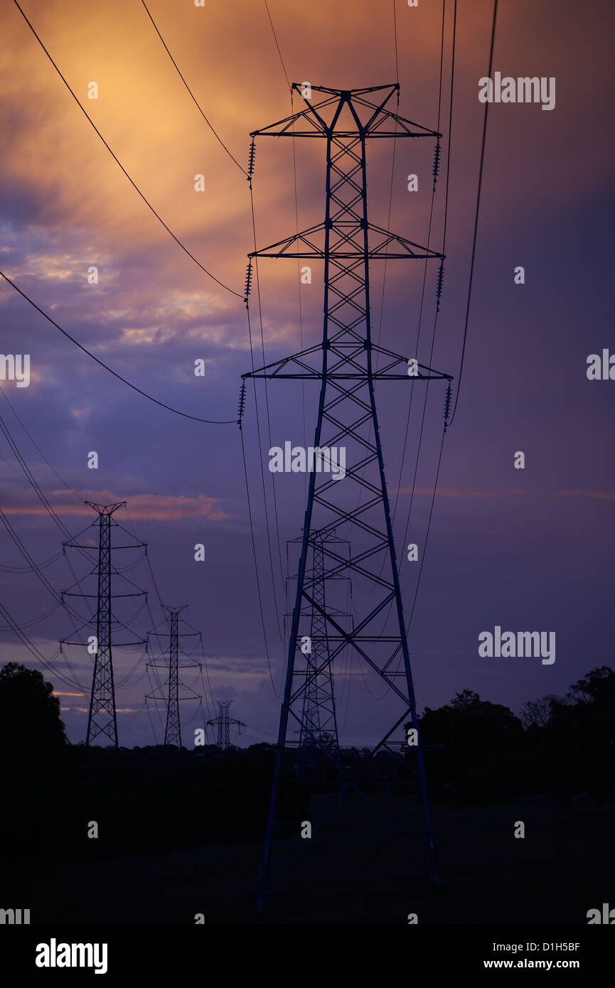Utility pylons hi-res stock photography and images - Alamy