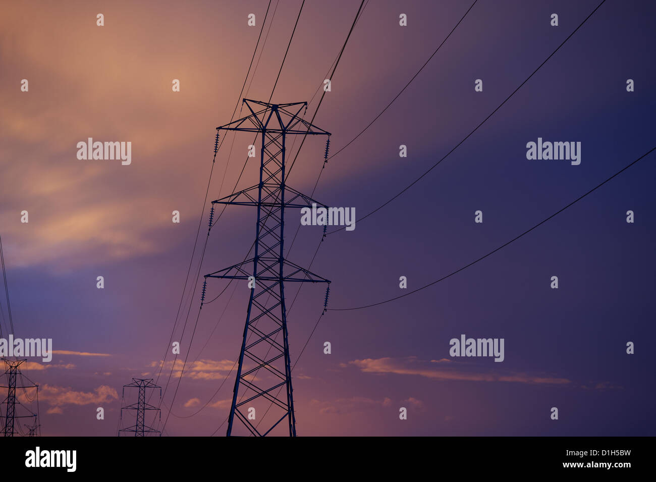 Utility pylons hi-res stock photography and images - Alamy