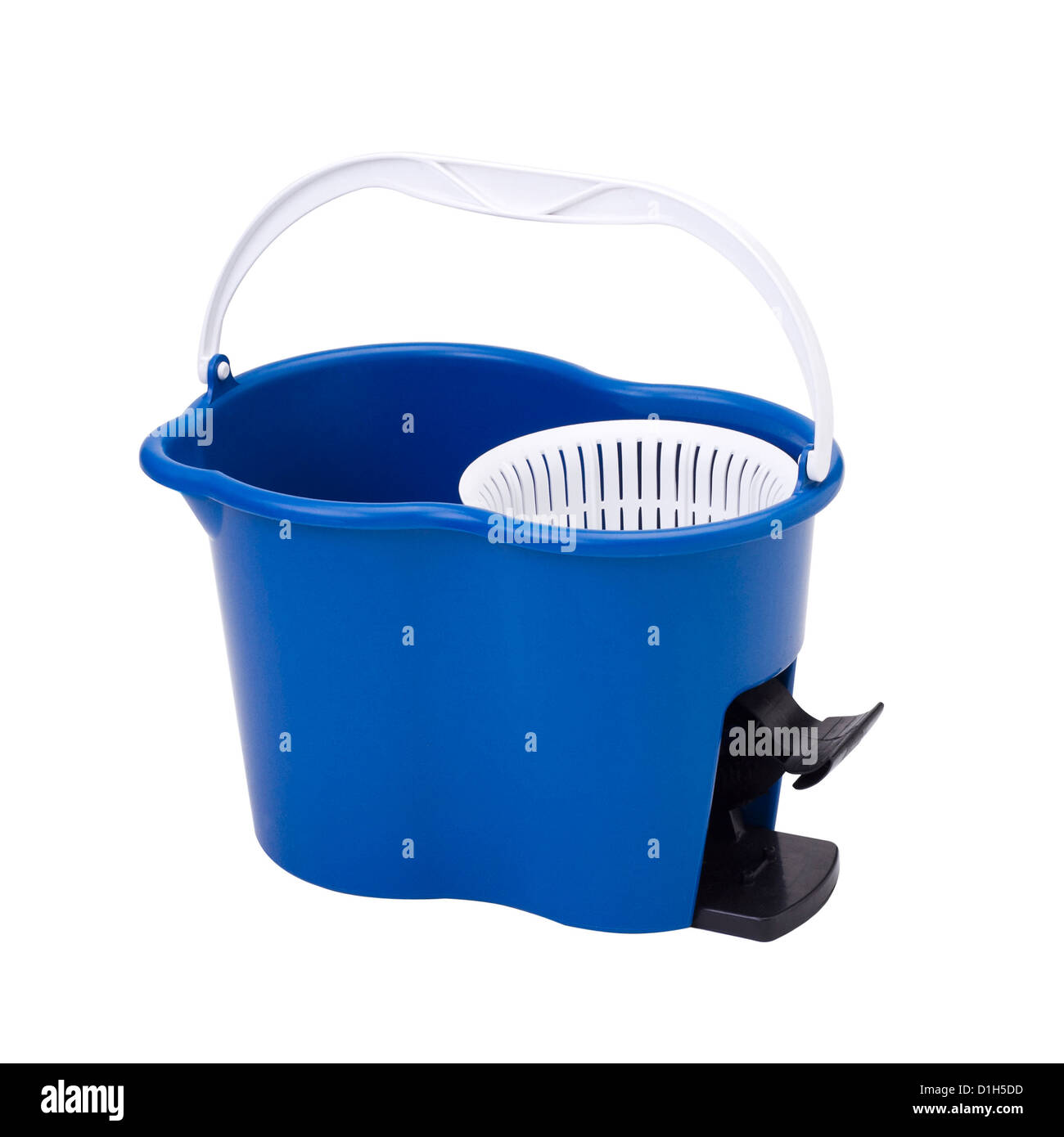 Cleaning container with mop spinning systems isolated Stock Photo - Alamy