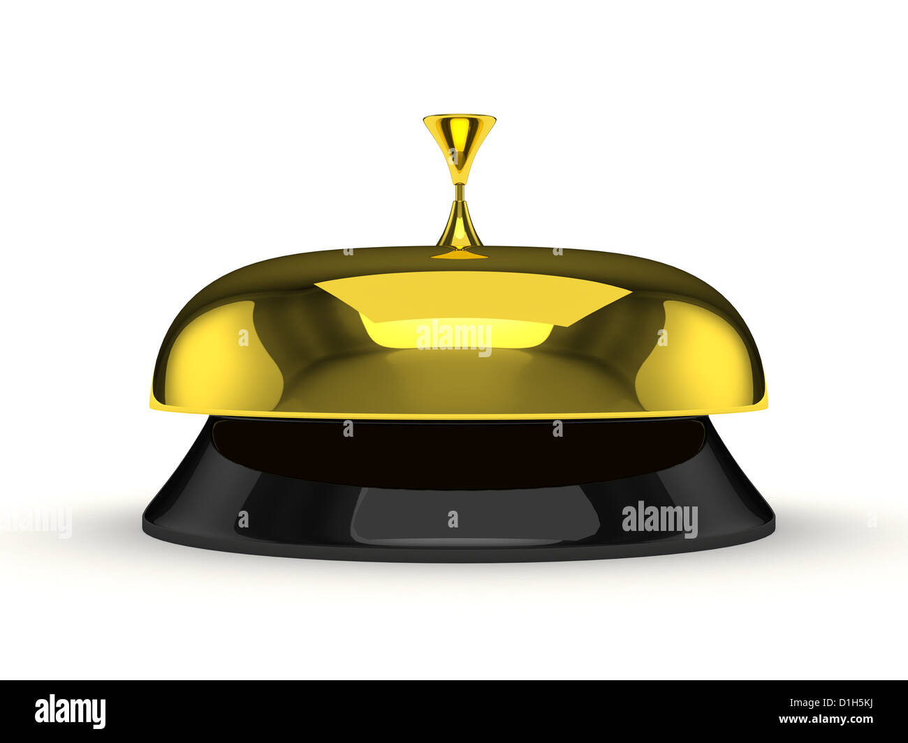 Service bell isolated on white Stock Photo - Alamy