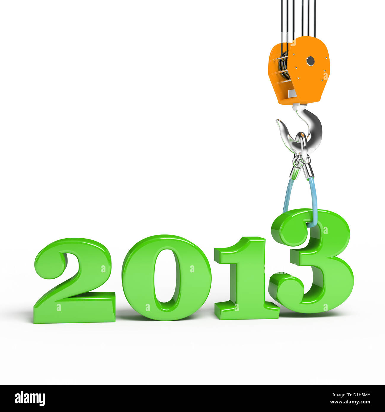 Building a hook puts the figure three Stock Photo - Alamy