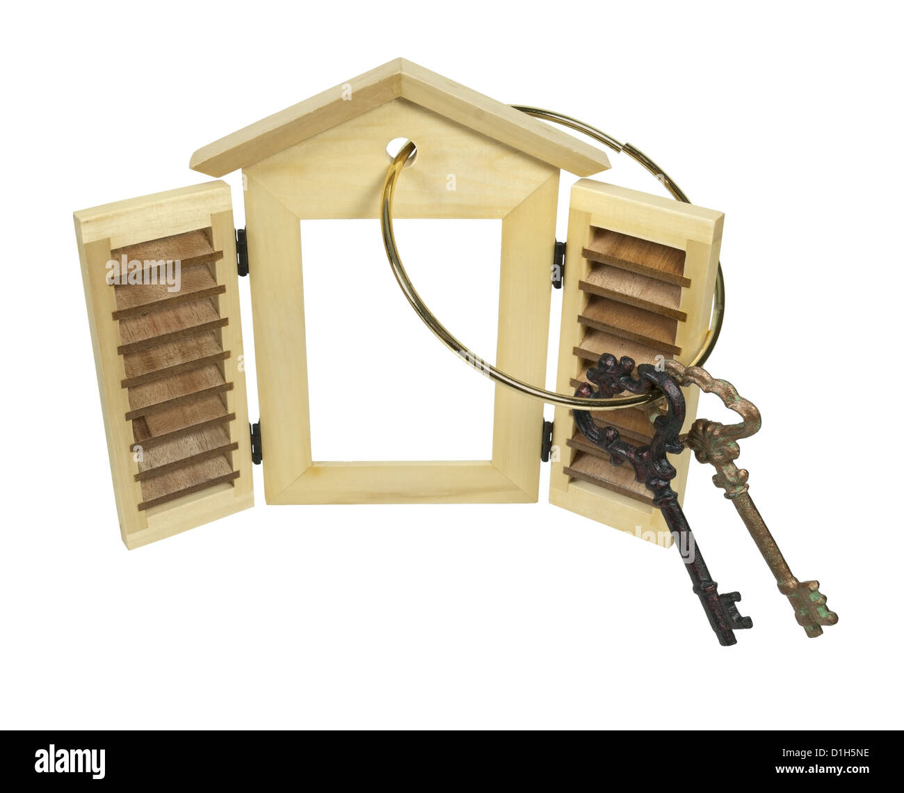 Old shuttered windows Cut Out Stock Images & Pictures - Alamy