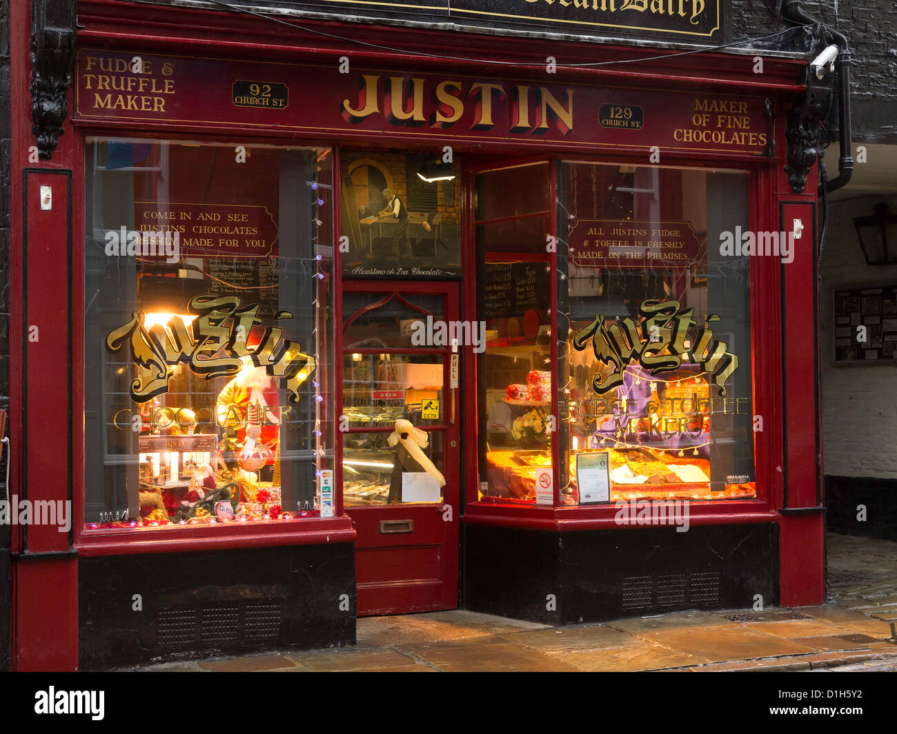 Justin an old fashioned confectioners making their own chocolate fudge ...