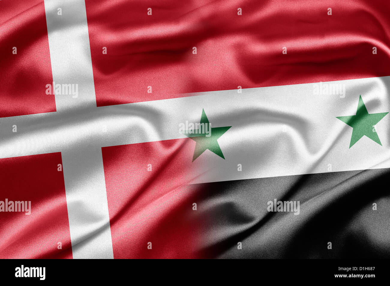 Syria denmark flag hi-res stock photography and images - Alamy