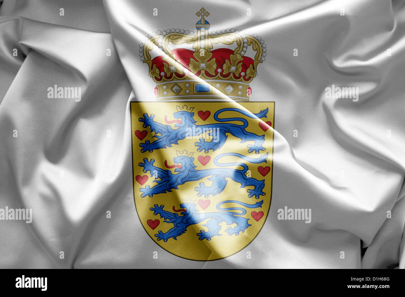 Image of the national emblem of Denmark Stock Photo - Alamy
