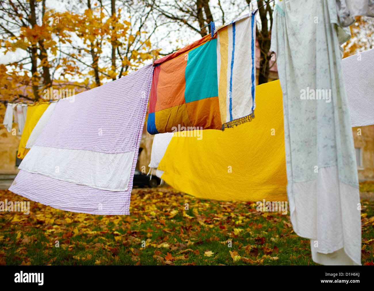 Bright colorful linen Stock Photo - Alamy