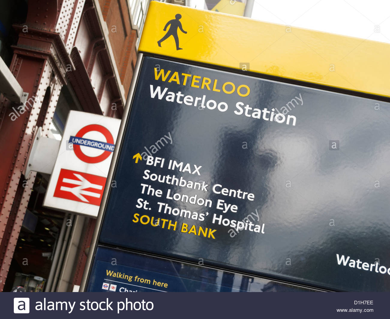 London Waterloo Station Sign High Resolution Stock Photography and ...