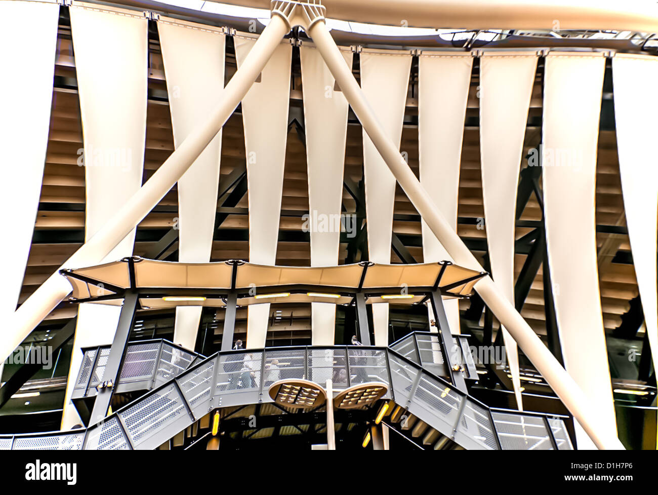 Staircase for entrance to the Olympic Stadium Stock Photo - Alamy