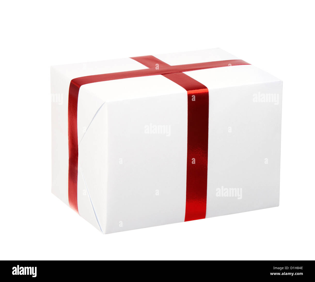 White gift box Stock Photo - Alamy