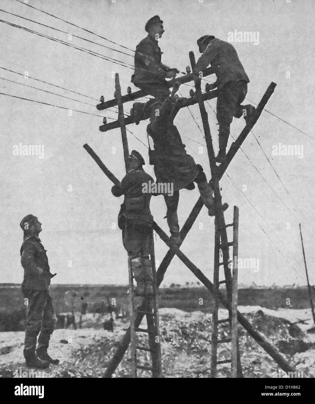 Wire communications Black and White Stock Photos & Images - Alamy
