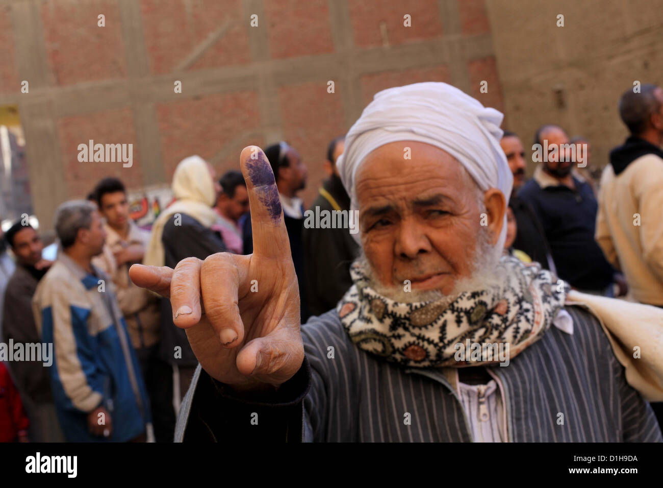 Egyptian man shows finger after hi-res stock photography and images - Alamy