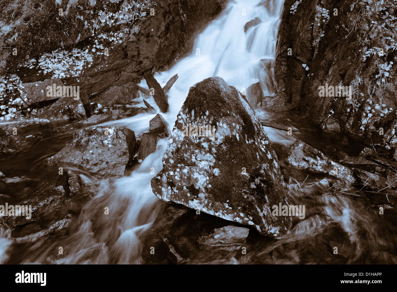 Thimble Berry Falls, Tongass National Forest, Sitka, Alaska, USA Stock ...