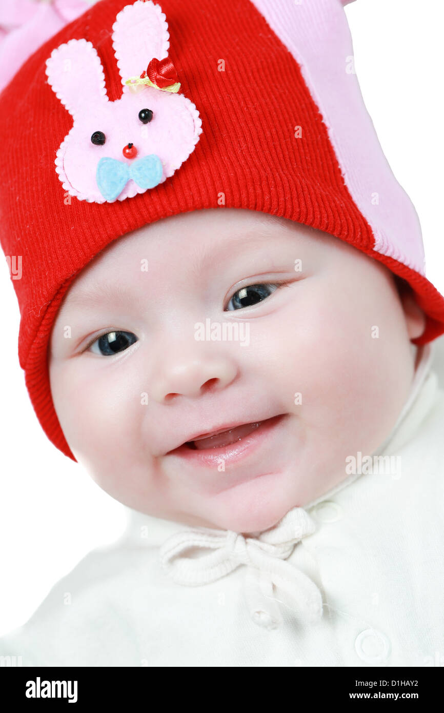 beautiful girl child on white background isolated Stock Photo - Alamy