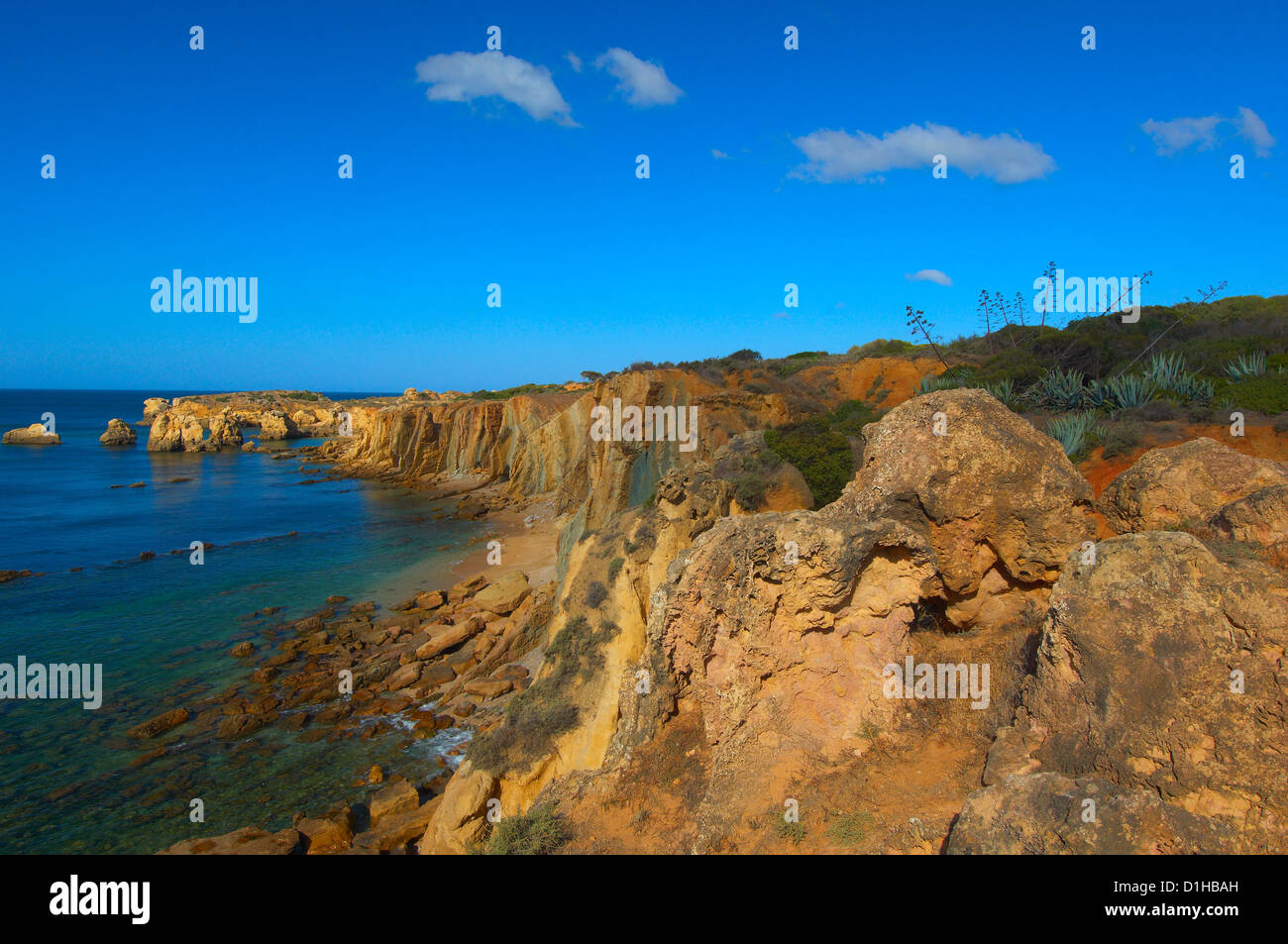 Albufeira, Arrifes Beach, Praia dos Arrifes. Algarve, Portugal, Europe ...