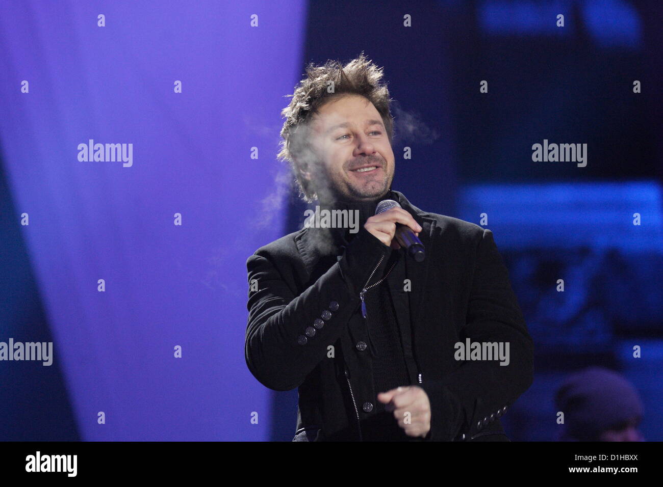 Gdansk, Poland 22nd, December 2012 Radio Plus and Polish TVP1 channel ...