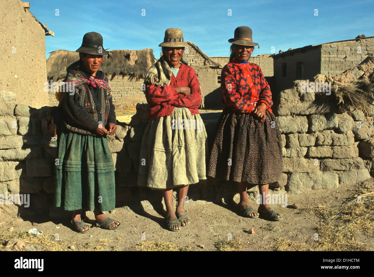 Native Aymara women,Altiplano, Andes,Bolivia Stock Photo - Alamy