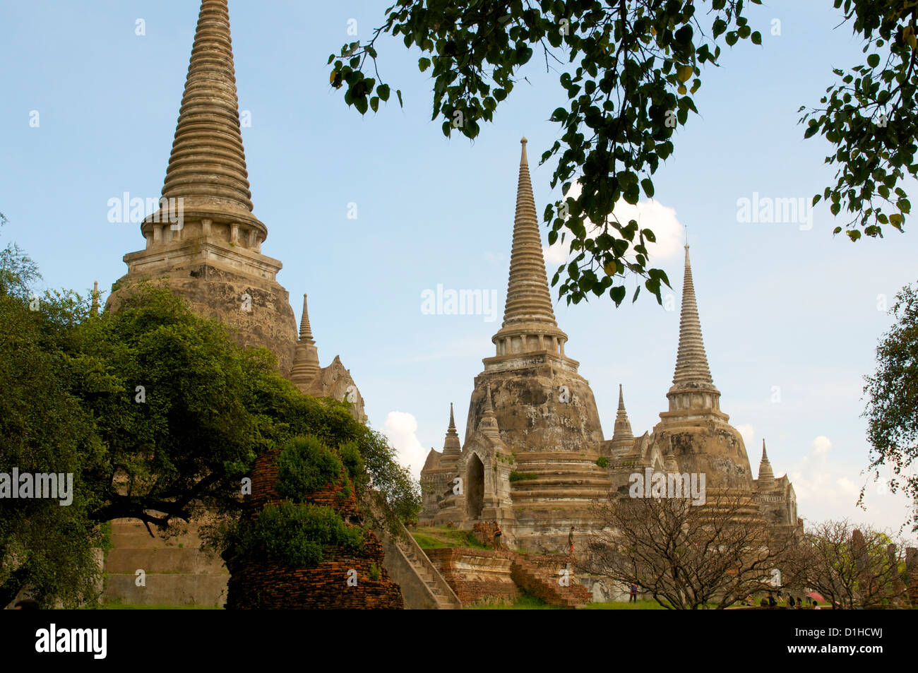 Wat Phra Si Sanphet temple Ayuthaya Thailand Stock Photo - Alamy