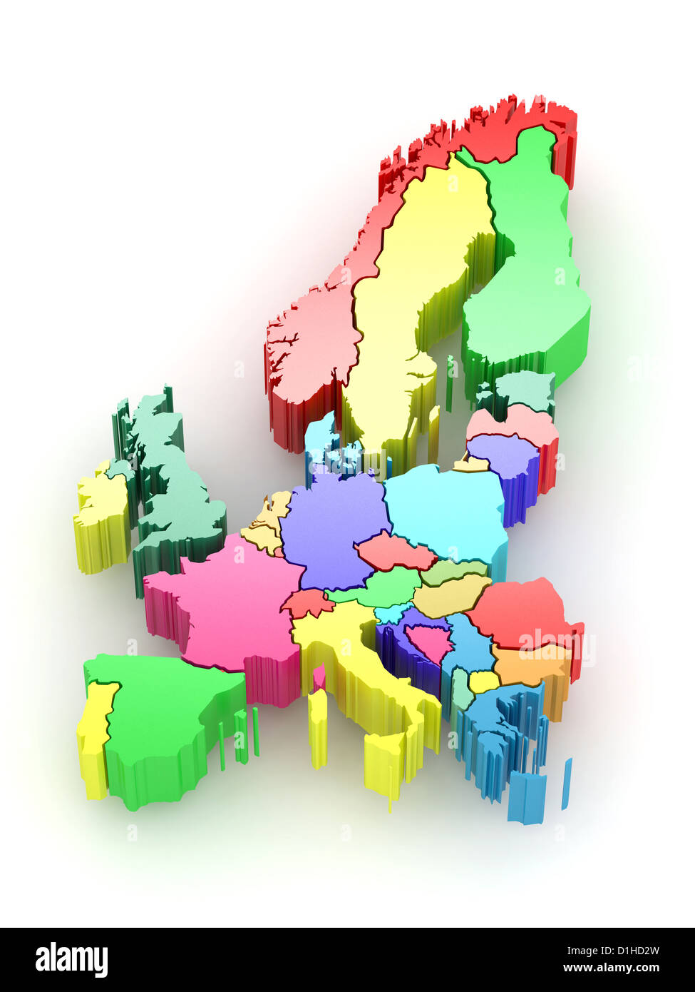 Denmark and netherlands map hi-res stock photography and images - Alamy