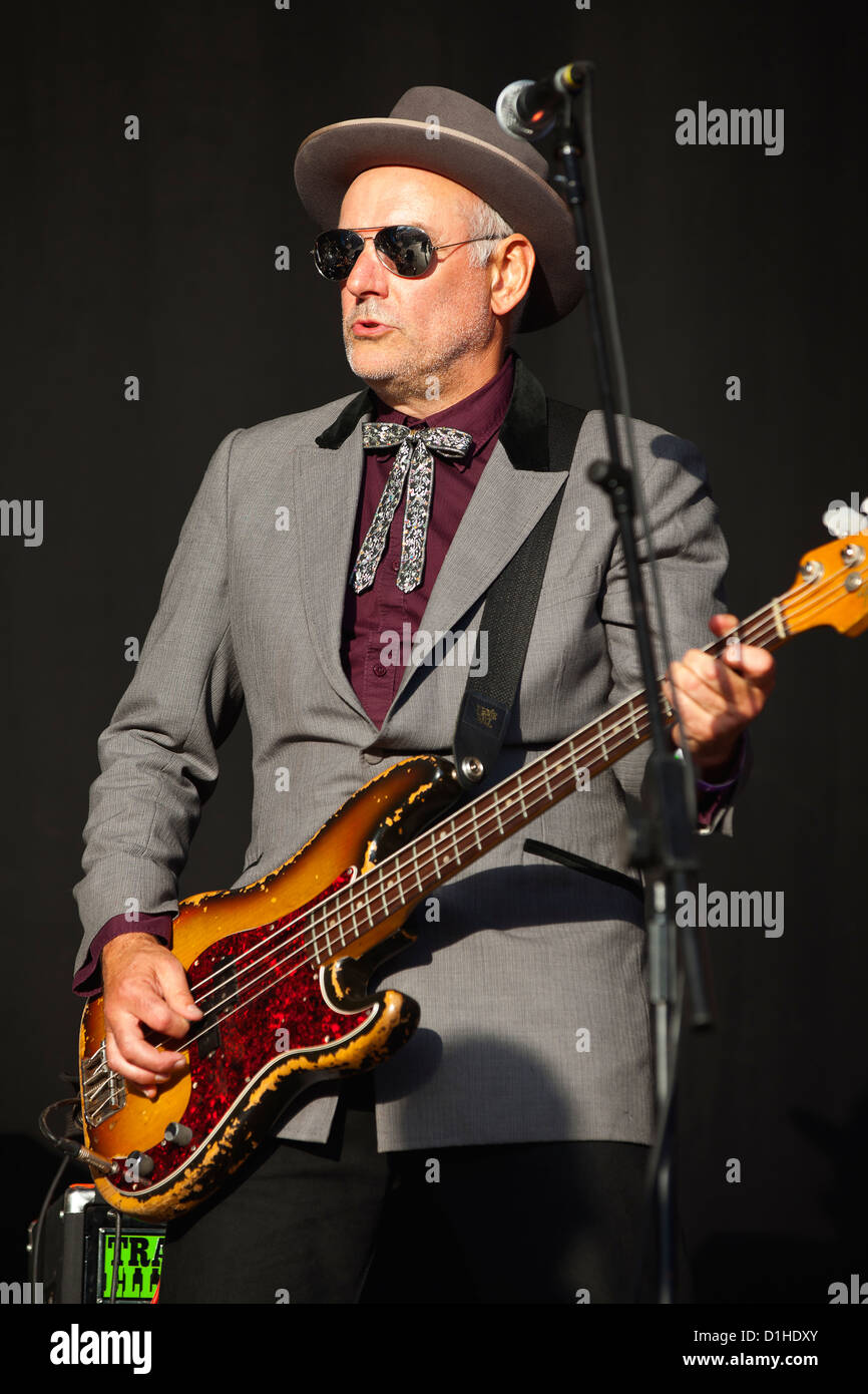 Bass Guitarist Segs (aka frankie zapatista or John Jennings) performs ...