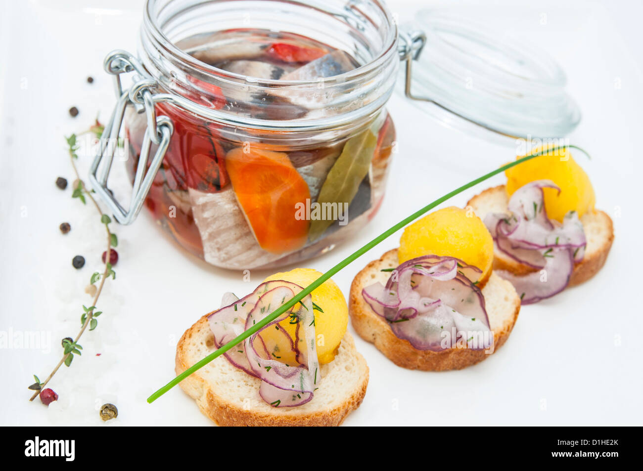Pickled fish in a glass jar hi-res stock photography and images - Alamy