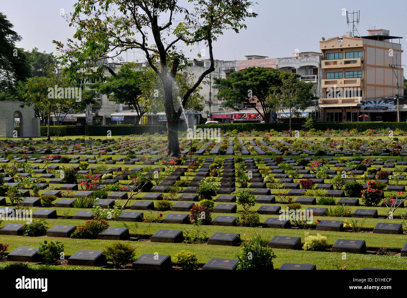 Allied war cemetery kanchanaburi thailand hi-res stock photography and ...