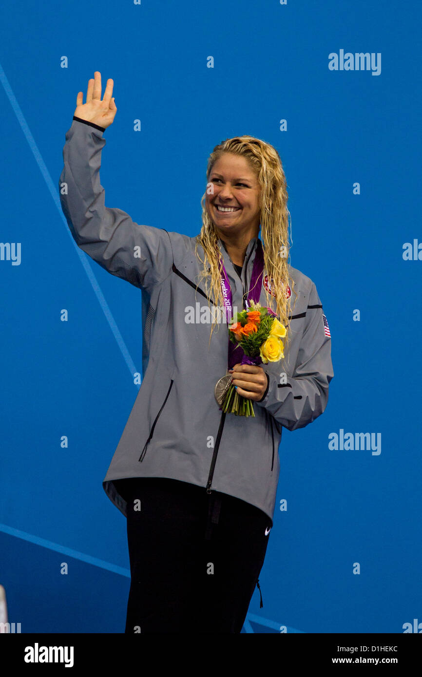 Elizabeth Beisel (USA) wins the silver medal in the Women's 400 meter ...