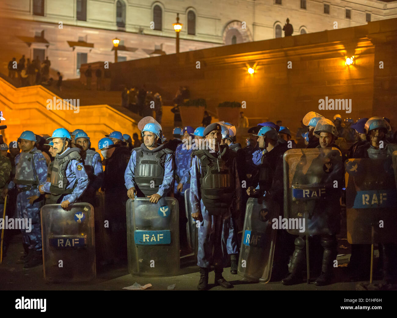Dec 22, 2012 - New Delhi, India - Special riot police called RAF (Rapid ...