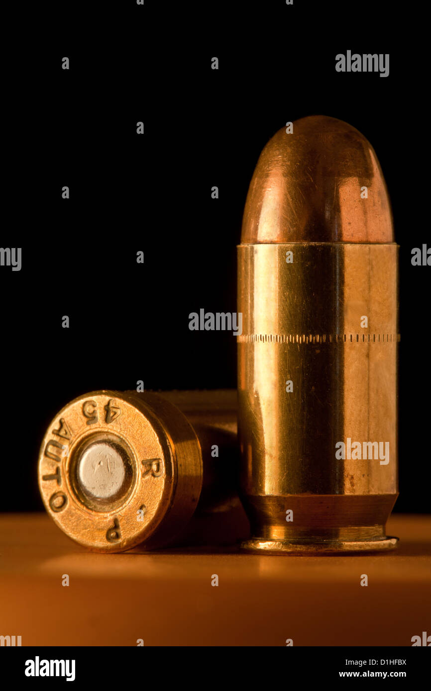 .45 caliper bullets Stock Photo - Alamy