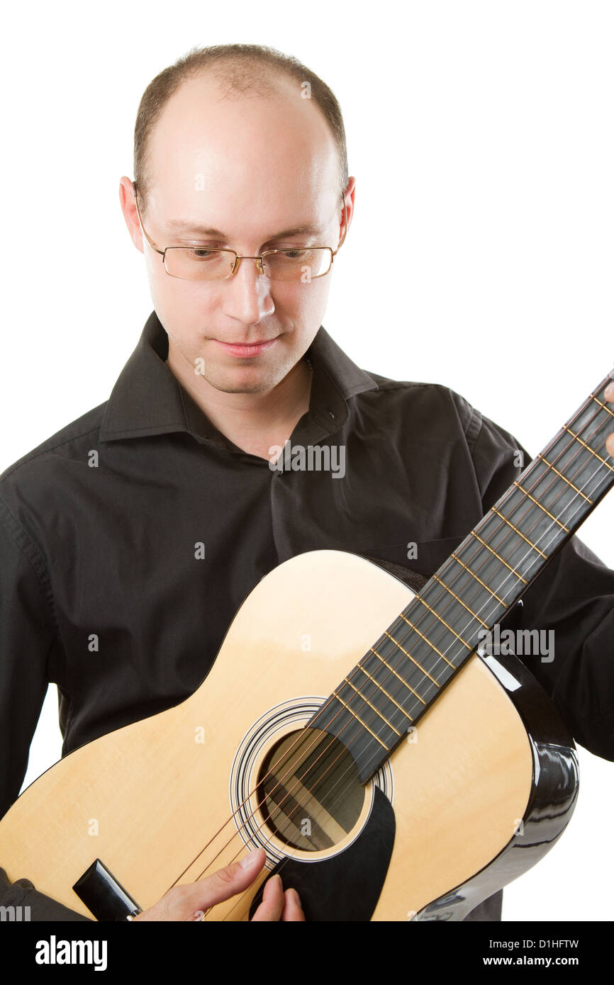 Musician Guitar Musical Instrument Guitarist Playing Acoustic Six