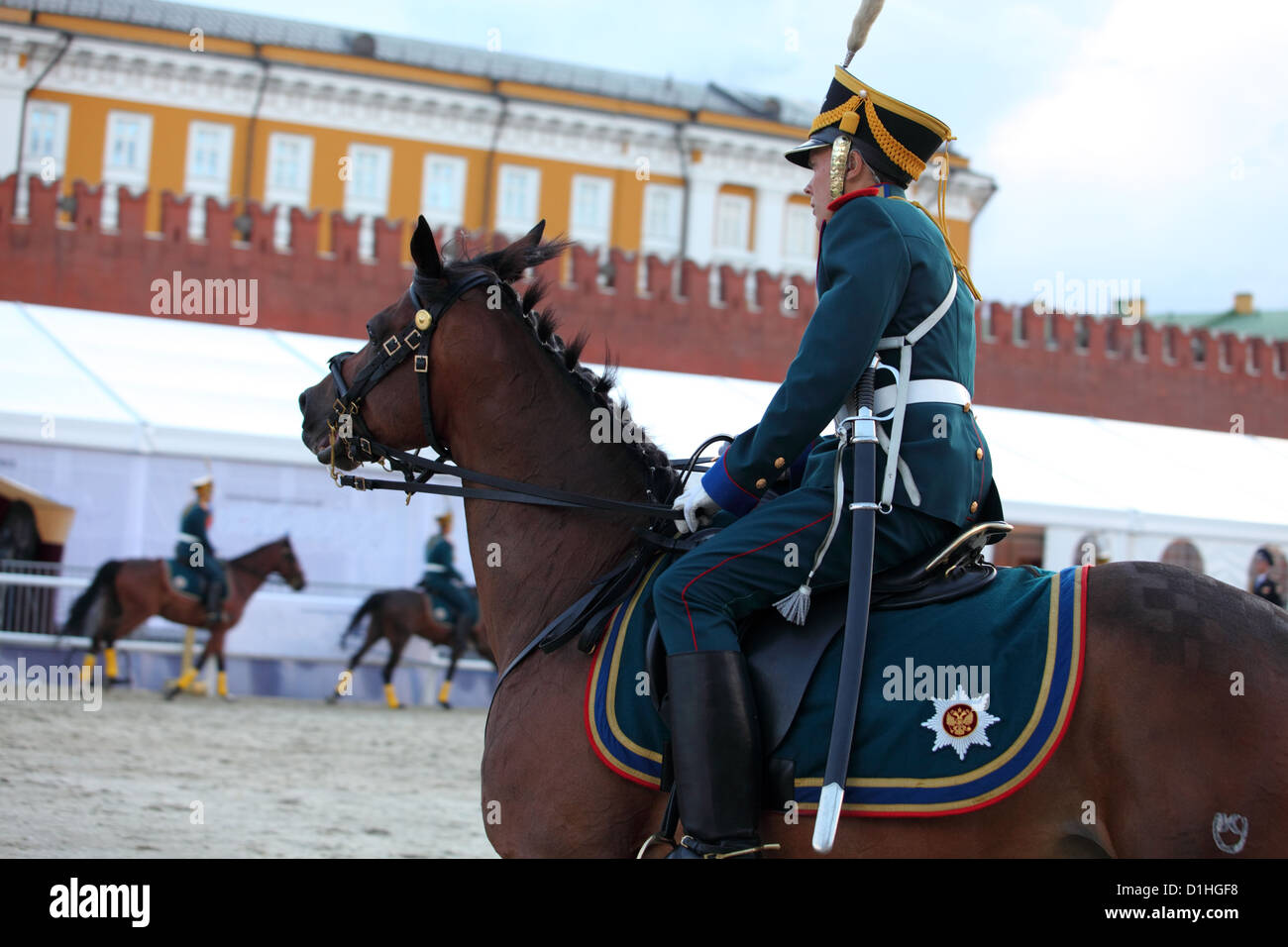 Presidential Regiment's Cavalry Escort moves on Red Square in Moscow ...