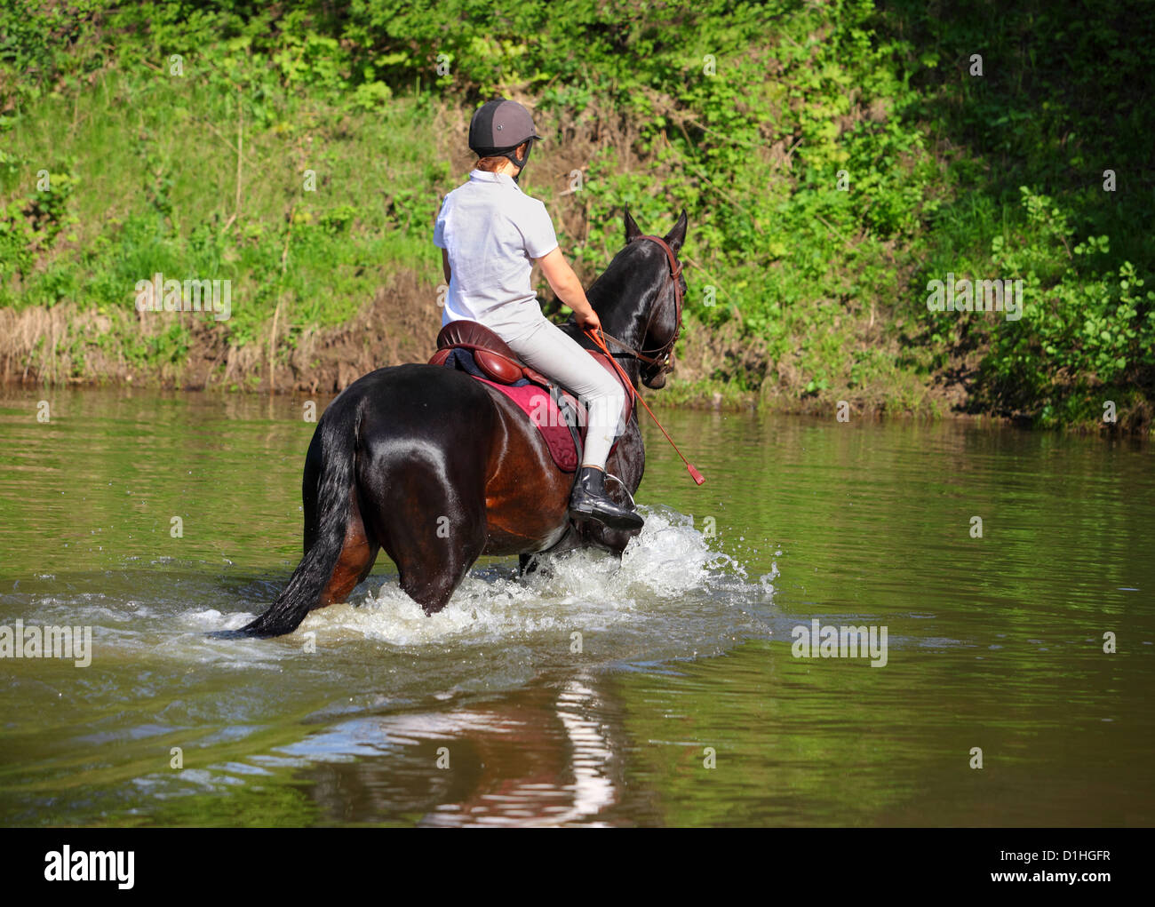 Girl horse river hi-res stock photography and images - Alamy